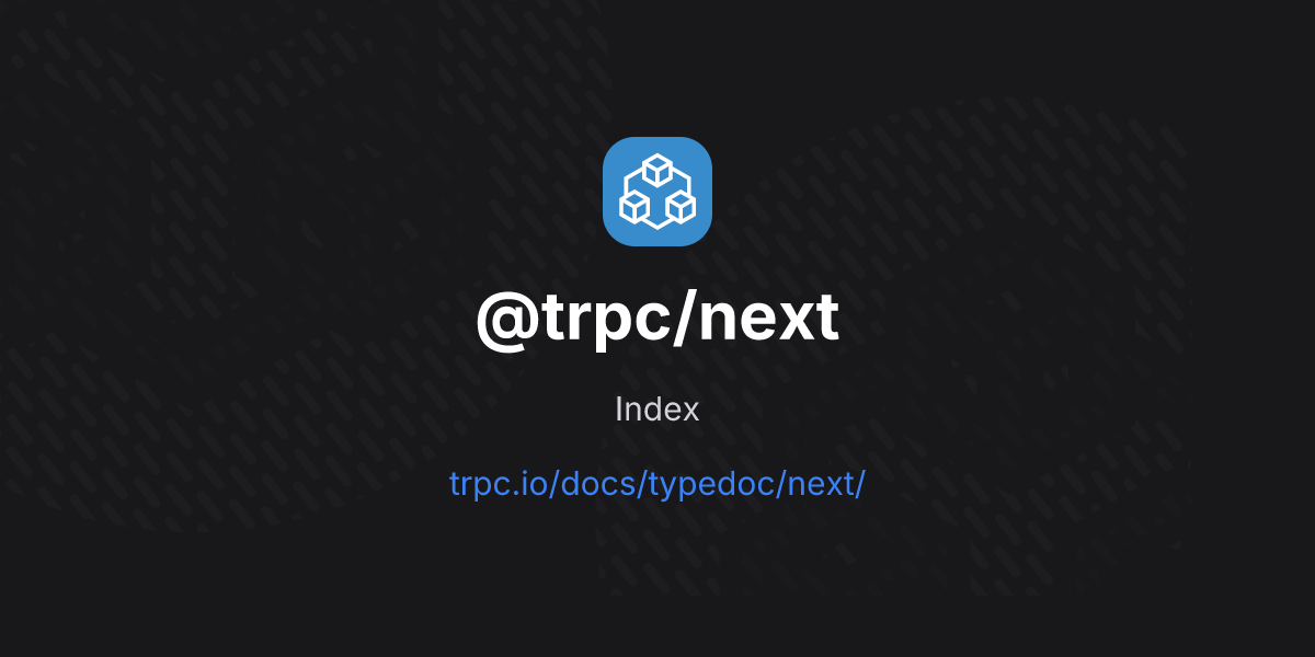 @trpc/next | tRPC