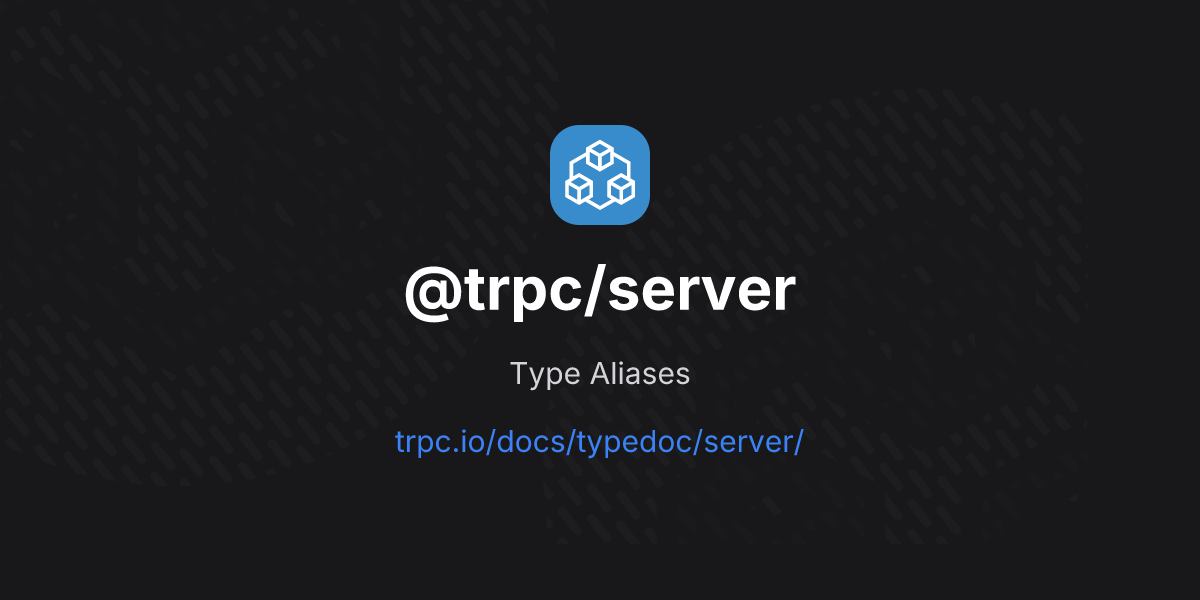 @trpc/server | tRPC