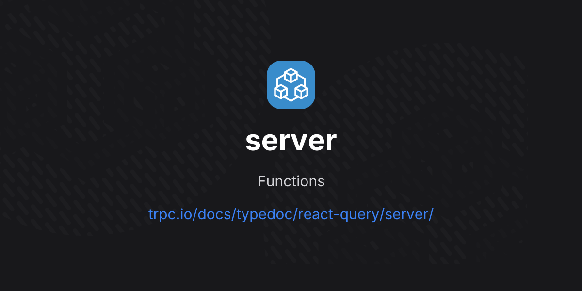 server | tRPC